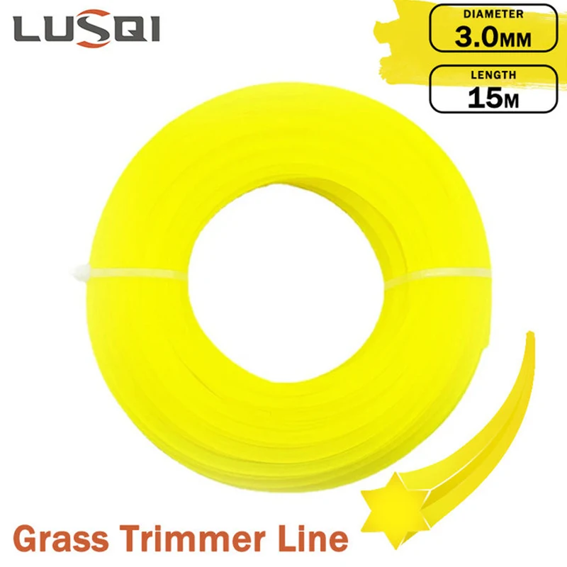 LUSQI-Hexagon-15m-10m-5m-3mm-Grass-Trimmer-Line-Nylon-For-Grass-Brush ...