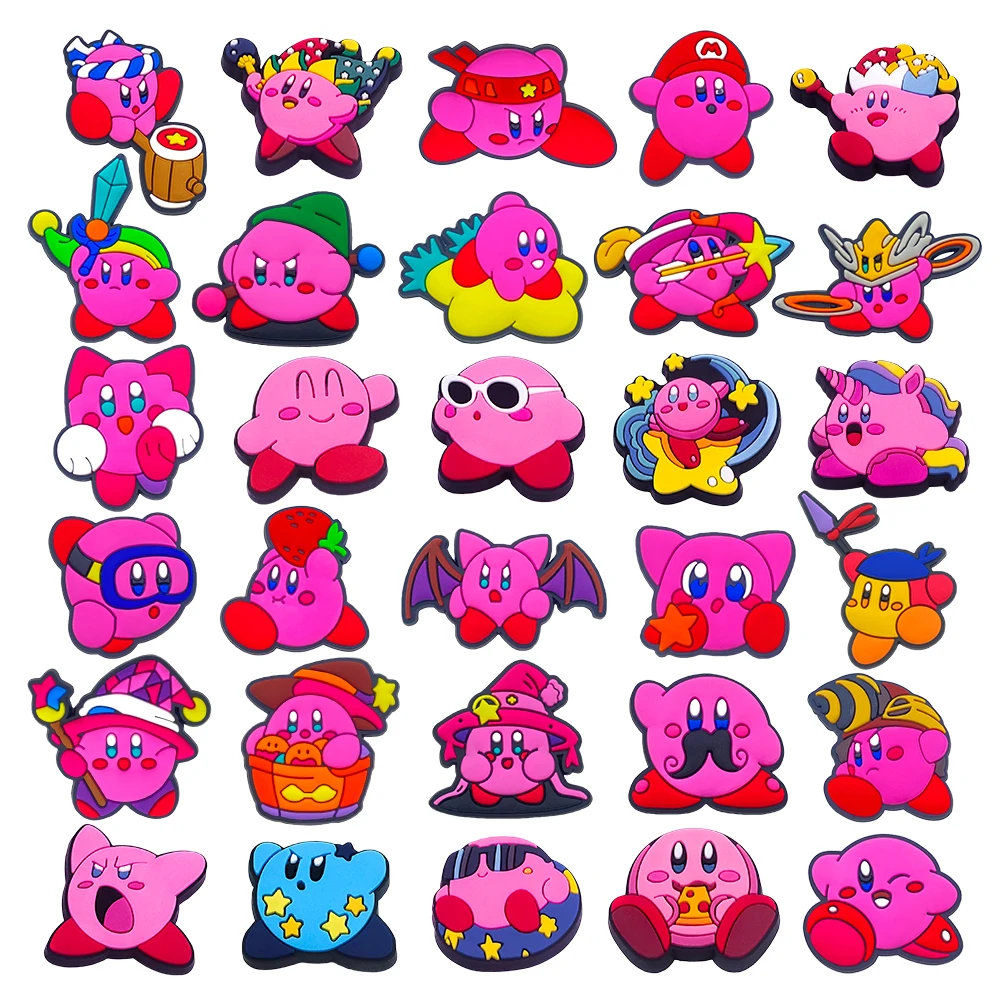 HOT 1pcs Cartoon Pink Game Characters Charms DIY Clogs Shoe Accessories ...