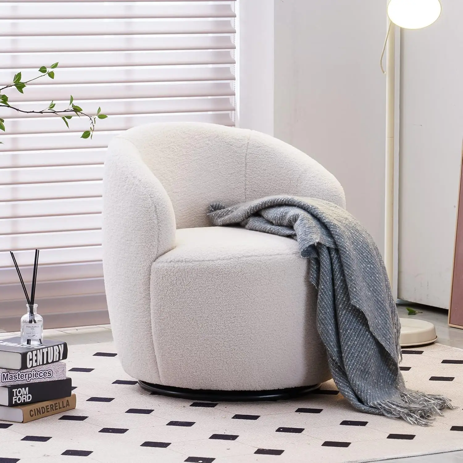 Living-Room-Bucket-Chair-Small-Round-360-Club-Modern-Teddy-Upholstered ...