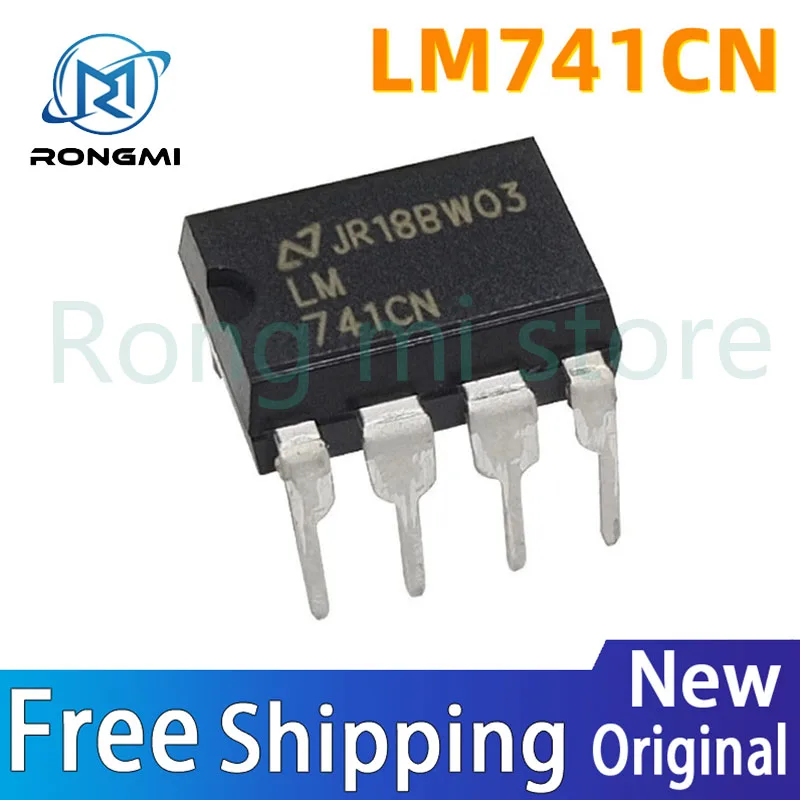 10-100Pcs LM741CN LM741 operational Amplifier Compensation type ...