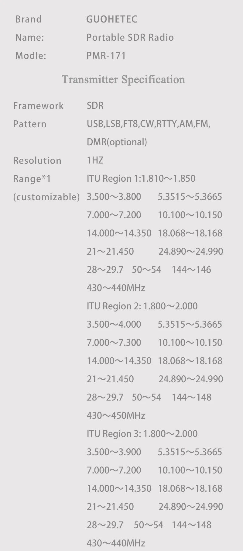 PMR-171（free shipping）