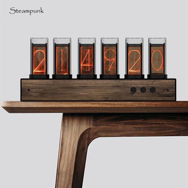 Table-Desk-Decor-Tube-Nixie-Clock-Creative-Steampunk-Modern-Most ...
