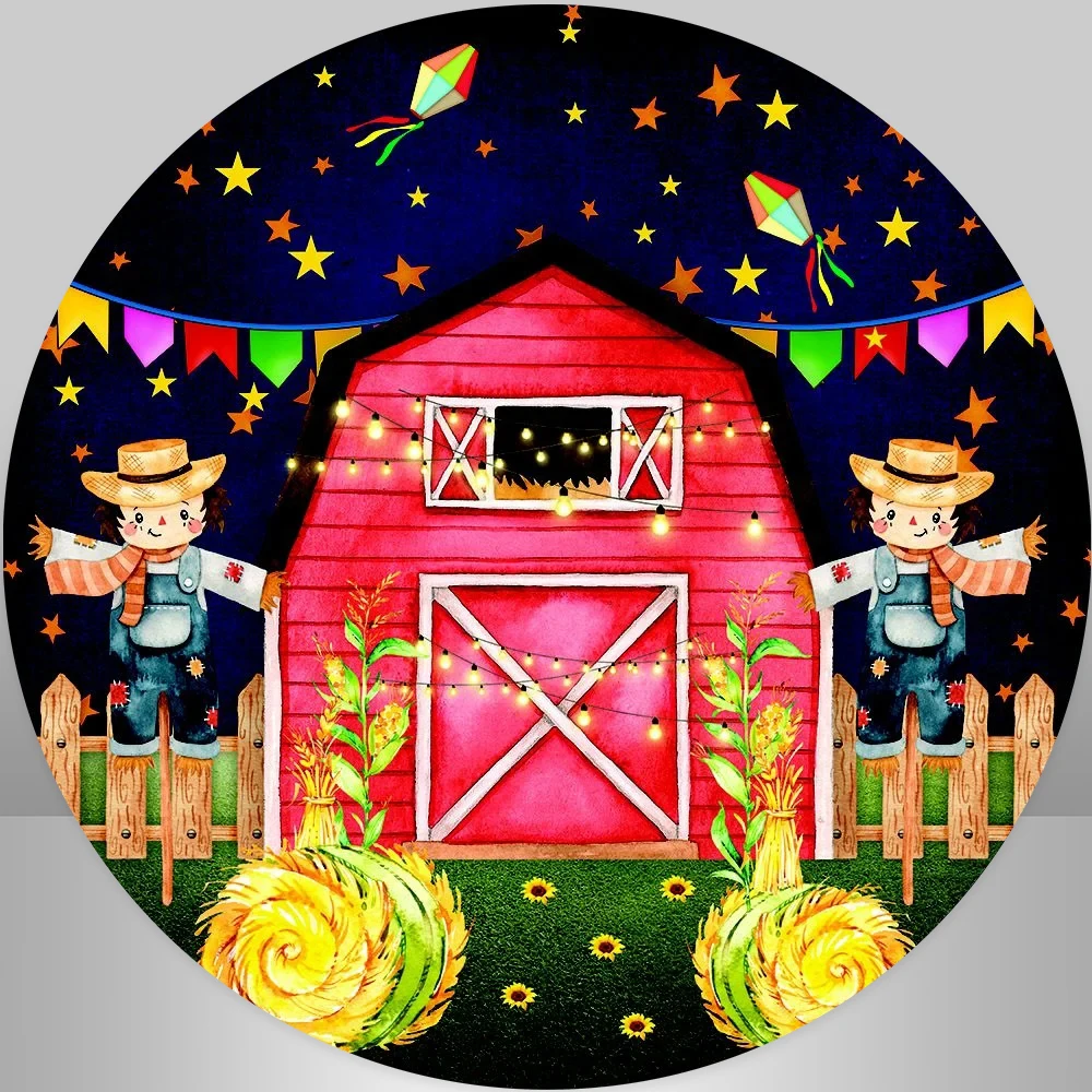 Farm-Circle-Round-Backdrop-Cover-Barn-House-Fall-Birthday-Party ...
