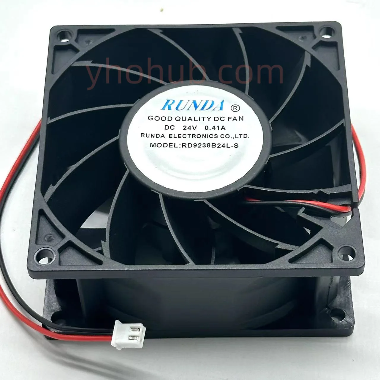 RUNDA RD9238B24L-S DC 24V 0.41A 90x90x38mm 2-Wire Server Cooling Fan ...