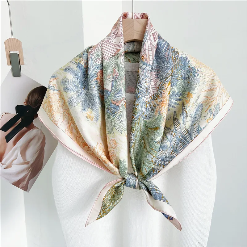 18Momme-Twill-Real-Silk-Scarf-for-Women-Designer-Print-Double-sided ...