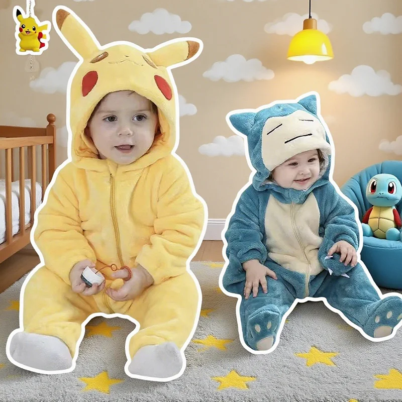 Snorlax pokemon pikachu macacão de bebê bonito pijamas roupas de bebê ...
