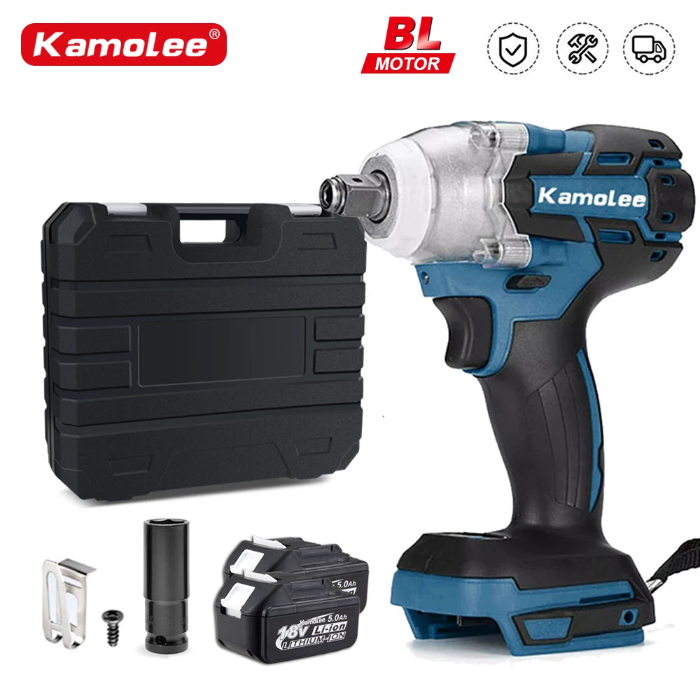 Kamolee-520N-M-Brushless-Cordless-Electric-Impact-Wrench-DTW285-Dual ...