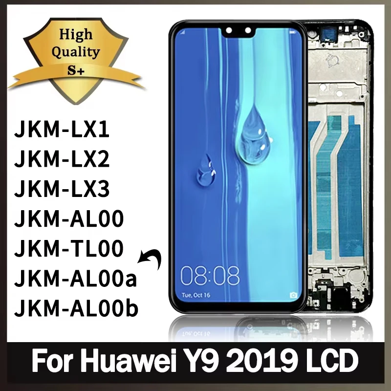 6.5'' Y9 2019 Display For Huawei Y9 (2019) LCD JKM-LX1 LX2 LX3 Touch ...