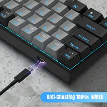 Magee 60% Mechanisch Toetsenbord, Gaming-Toetsenbord Met Blauwe ...