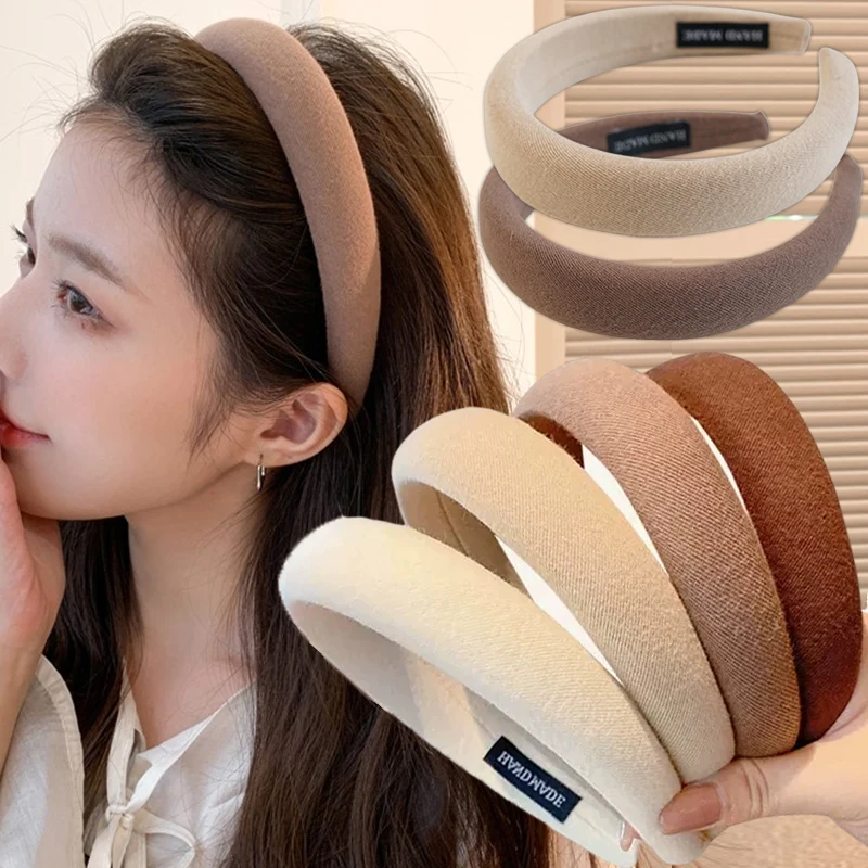 Fashion-Padded-Headbands-For-Women-Wide-Velvet-Bezel-Hair-Band-Hair ...