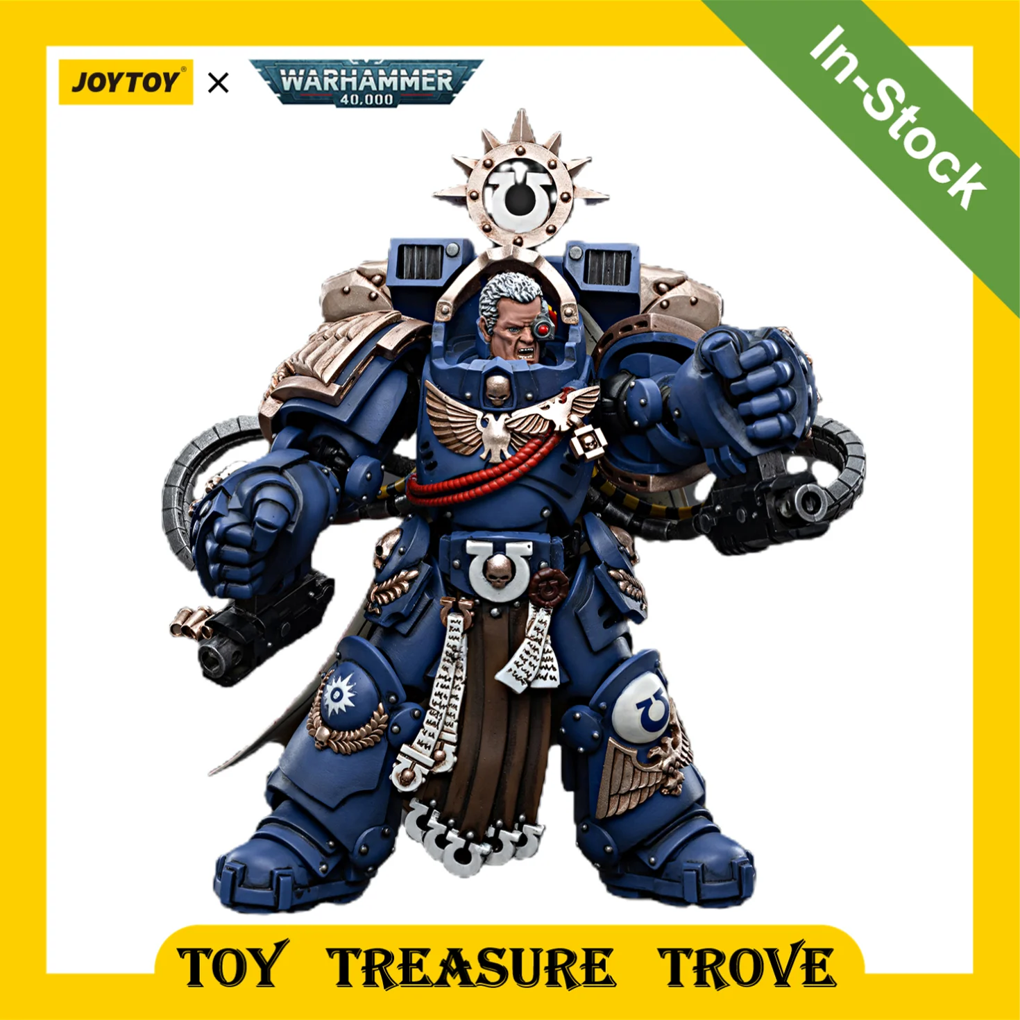 JOYTOY Warhammer 40k Action Figure Ultramarines Chapter Master Marneus ...