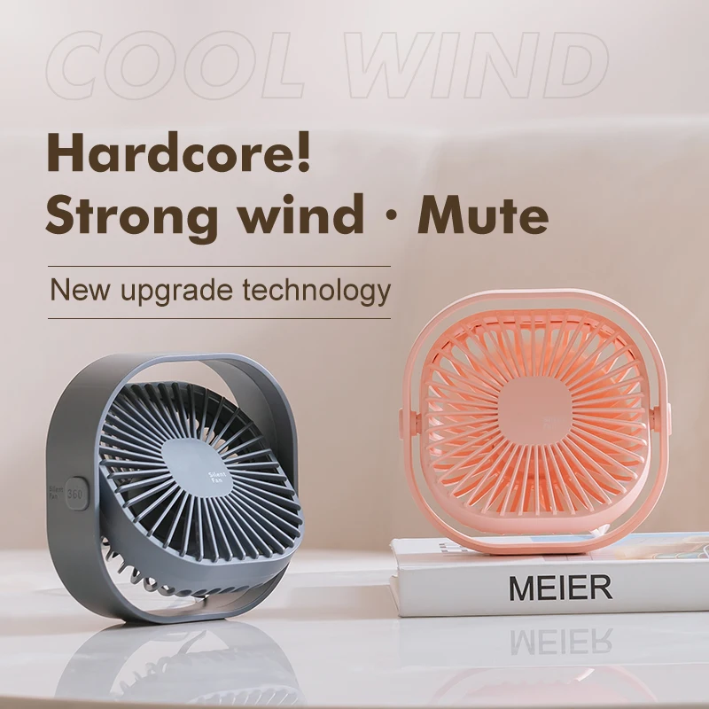 New desktop small fan usb mini small electric fan silent super quiet ...