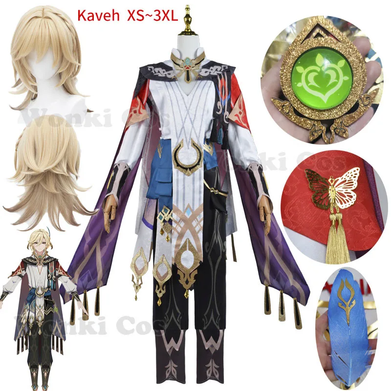New-Arrival-High-Quality-Genshin-Impact-Kaveh-Cosplay-Costume-Full-Set ...