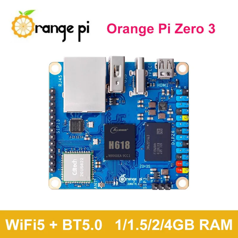 Orange-Pi-Zero-3-Mini-PC-Development-Board-4GB-2GB-1-5GB-1GB-RAM-LPDDR4 ...
