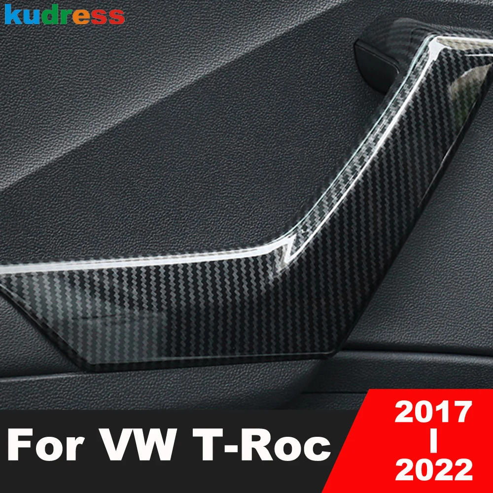 For VW For Volkswagen T-ROC TROC 2017 2018 2019-2022 Carbon Fiber Inner ...