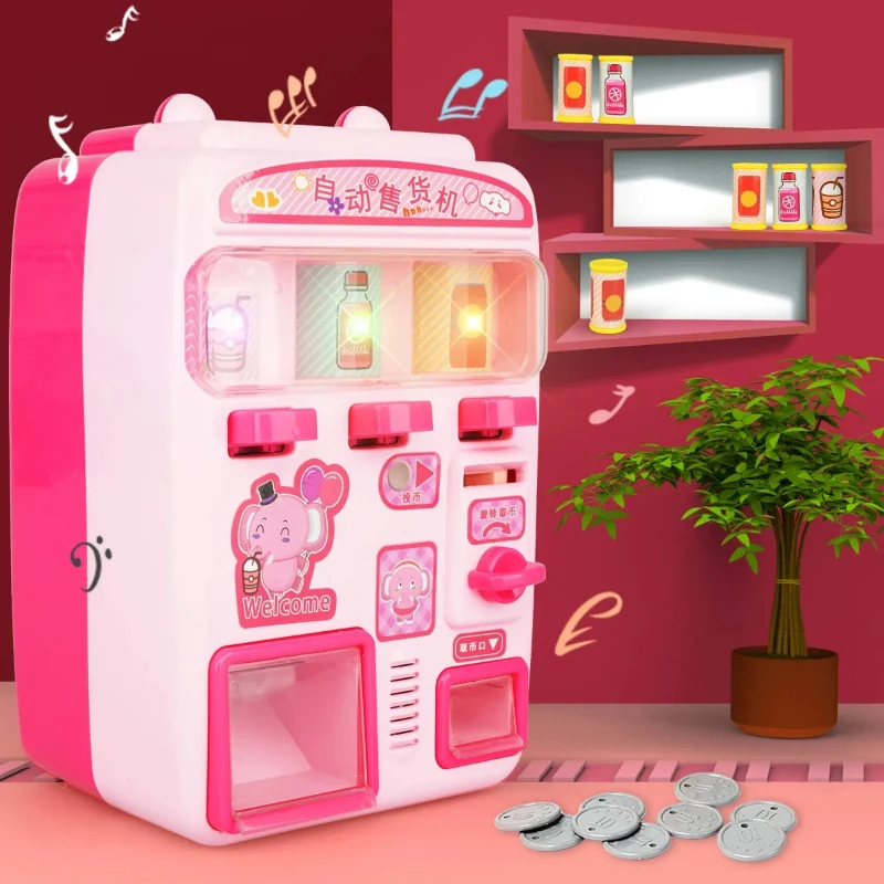 1 Set of Mini Automatic Beverage Vending Machine Toy Simulation ...