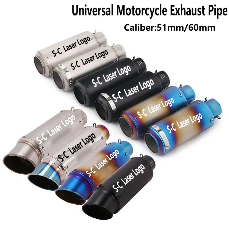 51-60mm-sc-Universal-Carbon-Fiber-Motorcycle-Exhaust-Pipe-Pass-through ...