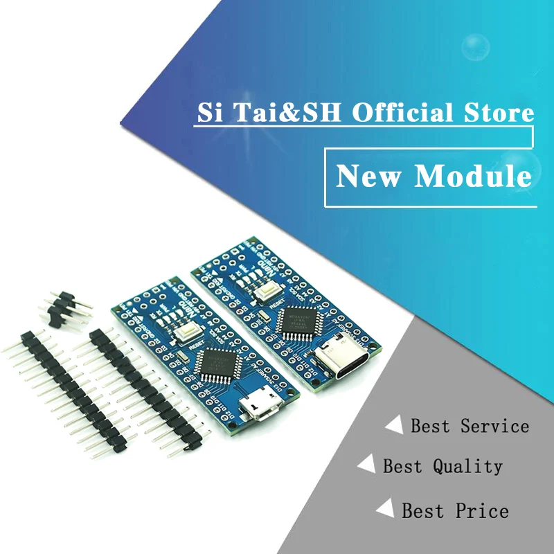 Type C / Micro USB CH340 Nano 3.0 ATmega328P Controller Board ...