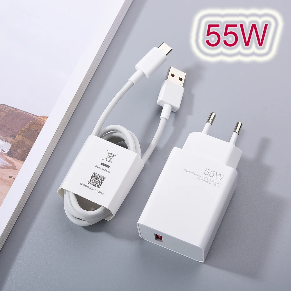 XiaoMi-55W-Charger-Original-GaN-EU-Fast-Charge-Adapter-6A-Quick-Usb ...