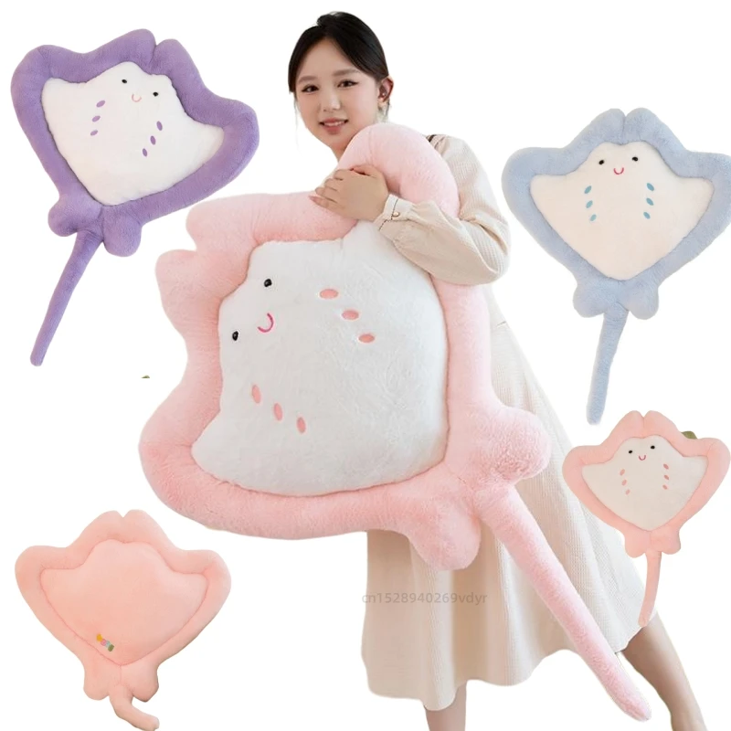 New 50-120cm Kawaii Manta Ray Stuffed Fish Toys Japanese Ray Doll ...