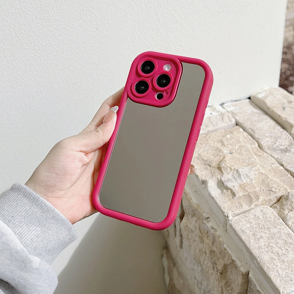 Luxury Make-Up Mirror Phone Case with Reflective Back Cover for Samsung ...