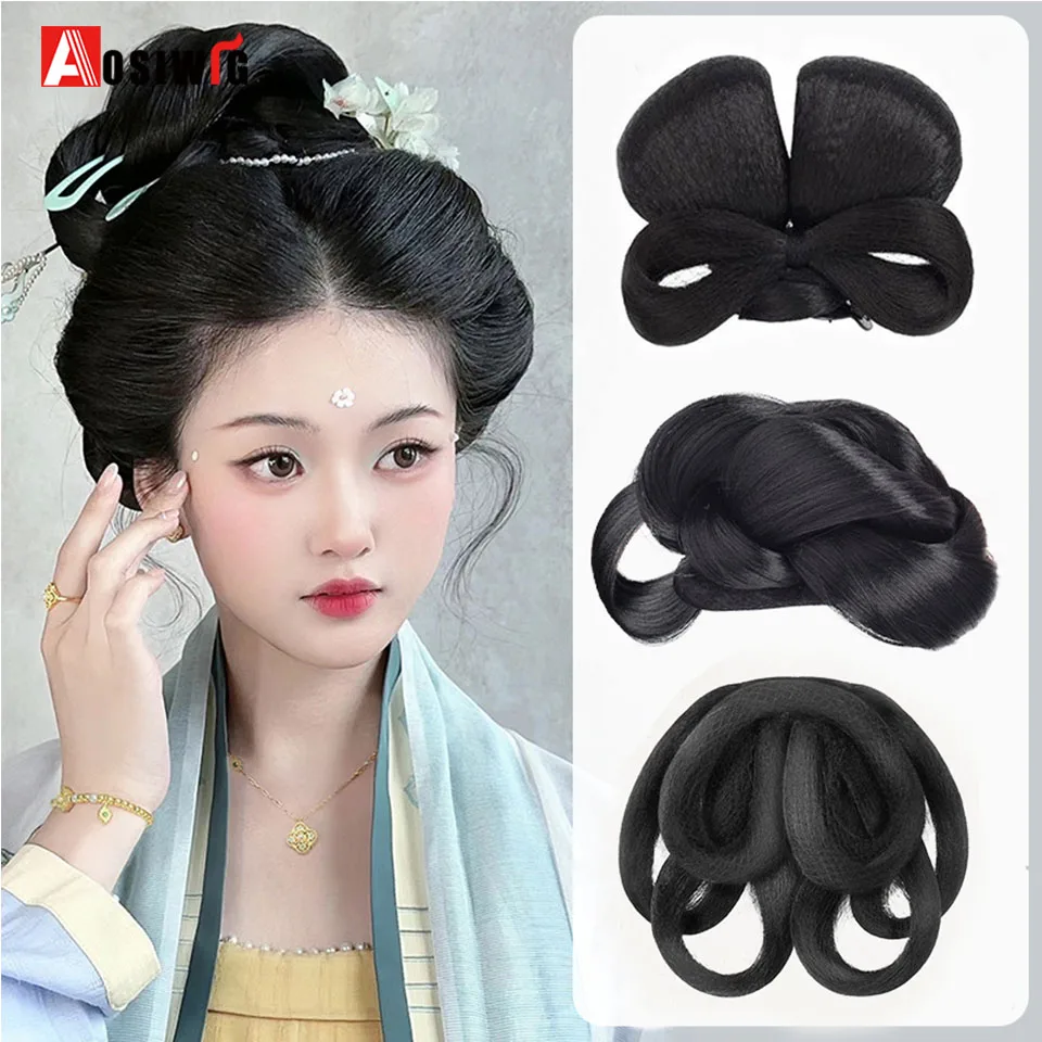 Synthetic-Ancient-Costume-Hanfu-One-piece-Bun-Ming-Style-Tang-Style ...
