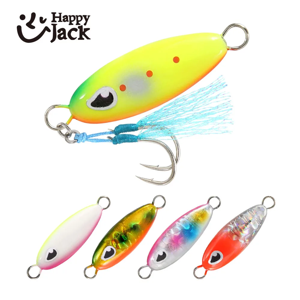 Happyjack Metal Jig Lure metal slow jigging lures 3 5 7 10 14G japan ...