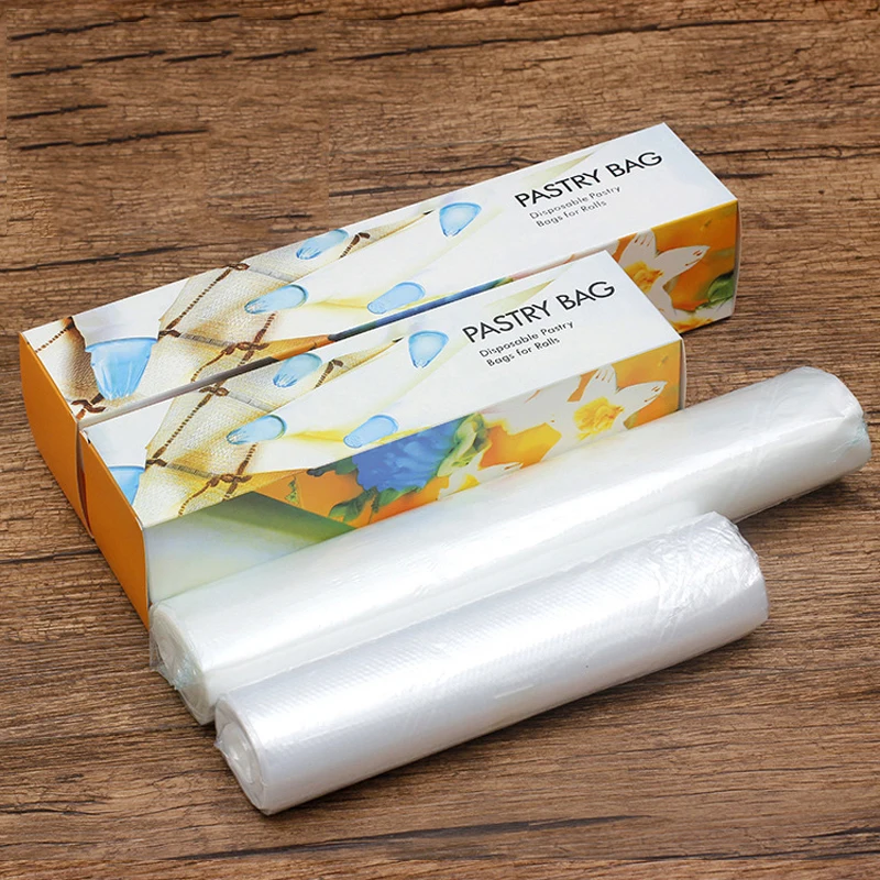 50pcs/roll Disposable Icing Piping Pastry Bags Fondant Chocolate Cake ...