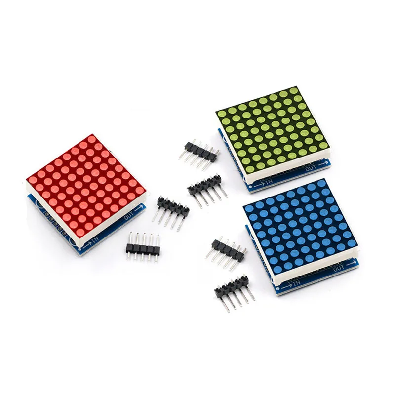 1/2~50/100Pcs MAX7219 Dot Matrix Module SCM Control Drive Module LED ...