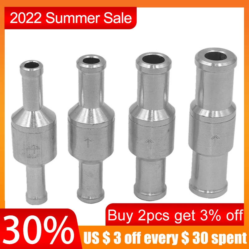 One Way Check Valve Aluminium Alloy Fuel Non Return Check Valve Petrol ...