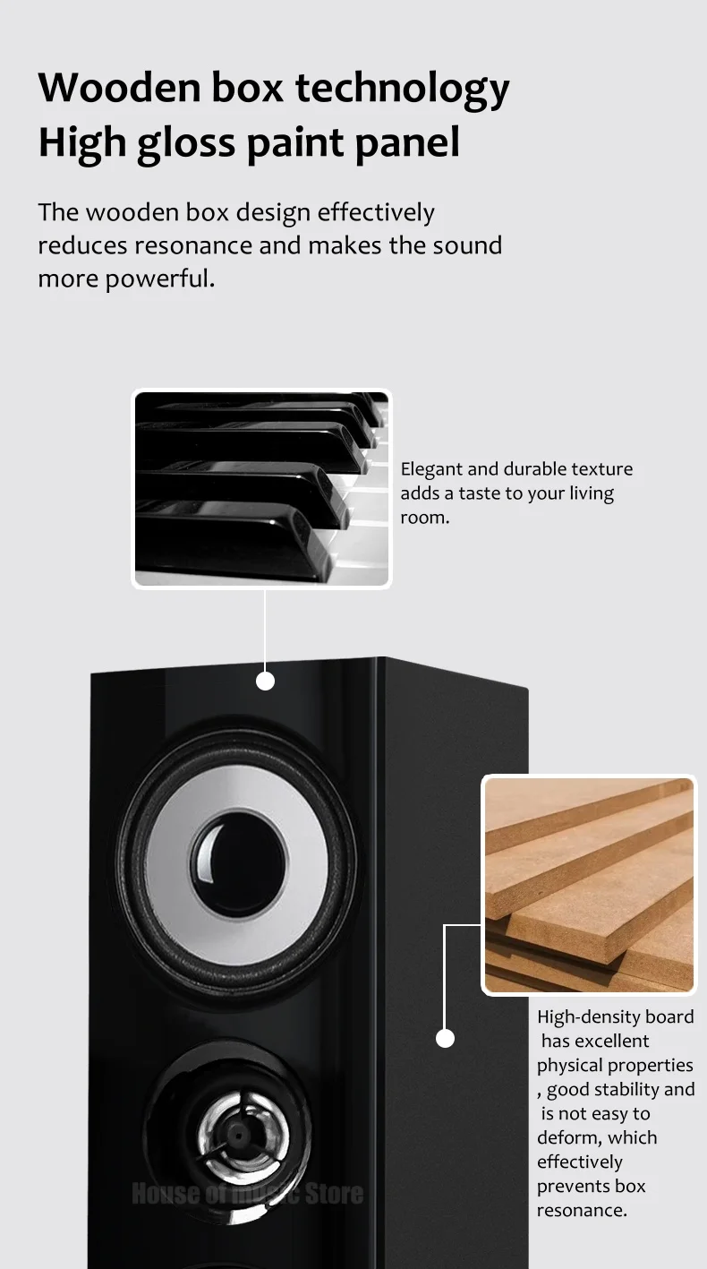 Desktop Multimedia Subwoofer Television Computer Active Sound 90W Big ...