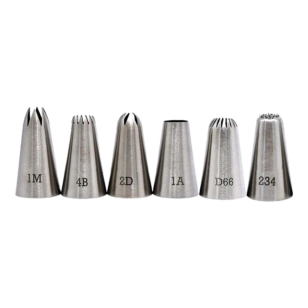 6PCS-Stainless-Steel-Nozzles-Pastry-Nozzles-Piping-Tips-1M-2D-4B-1A-D66 ...