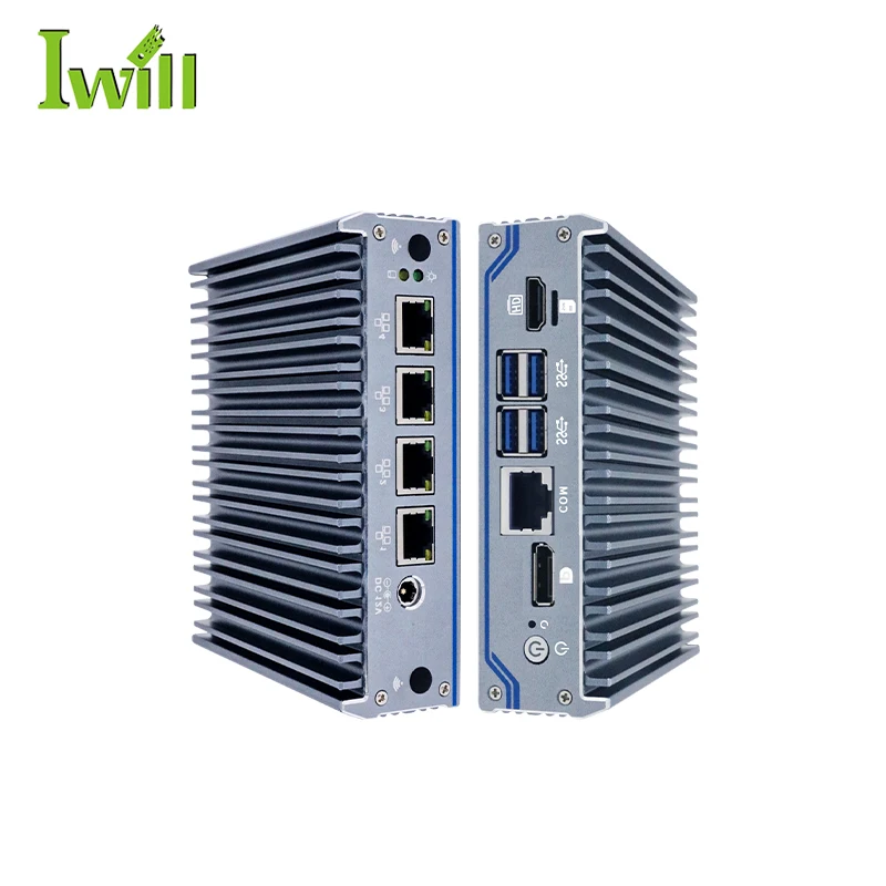 Iwill-pfsense-firewall-router-J4125-4-nic-mini-pc-12v-firewall-Servers ...