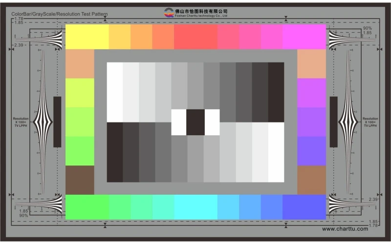 Colorbar Grayscale Resolution Test Pattern 28r Test Chart Checker ...
