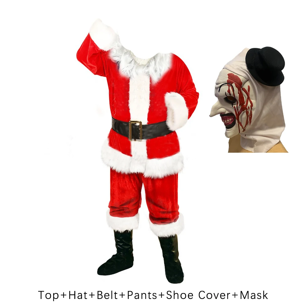 Disfraz de payaso aterrador de película, conjunto completo, uniforme ...