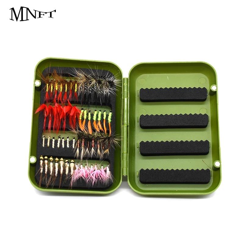 Fly-Fishing-Flies-Kit-40-56Pcs-Handmade-Fly-Fishing-Gear-With-Dry-Wet ...