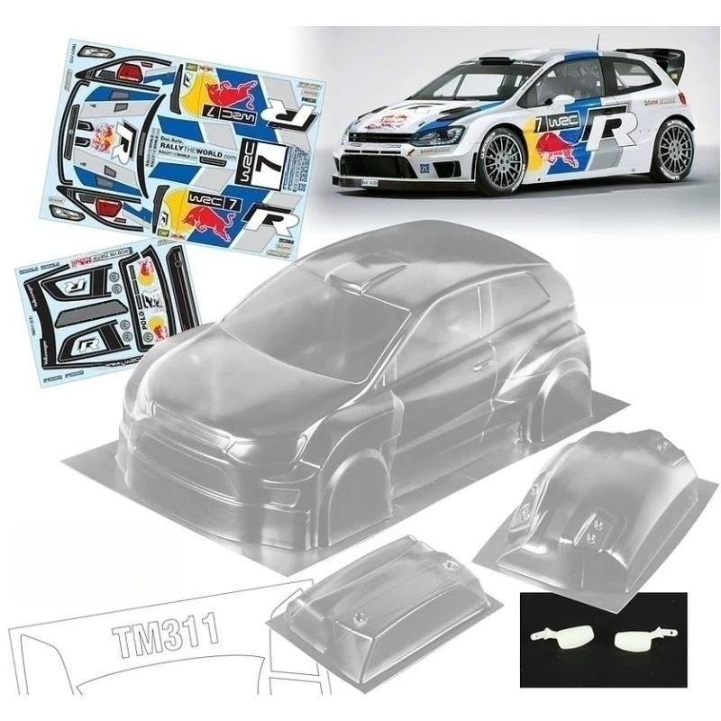 TeamC-Bodies-Clear-Body-Shell-para-RC-Drift-Car-Rally-Carro-aria-Asa ...