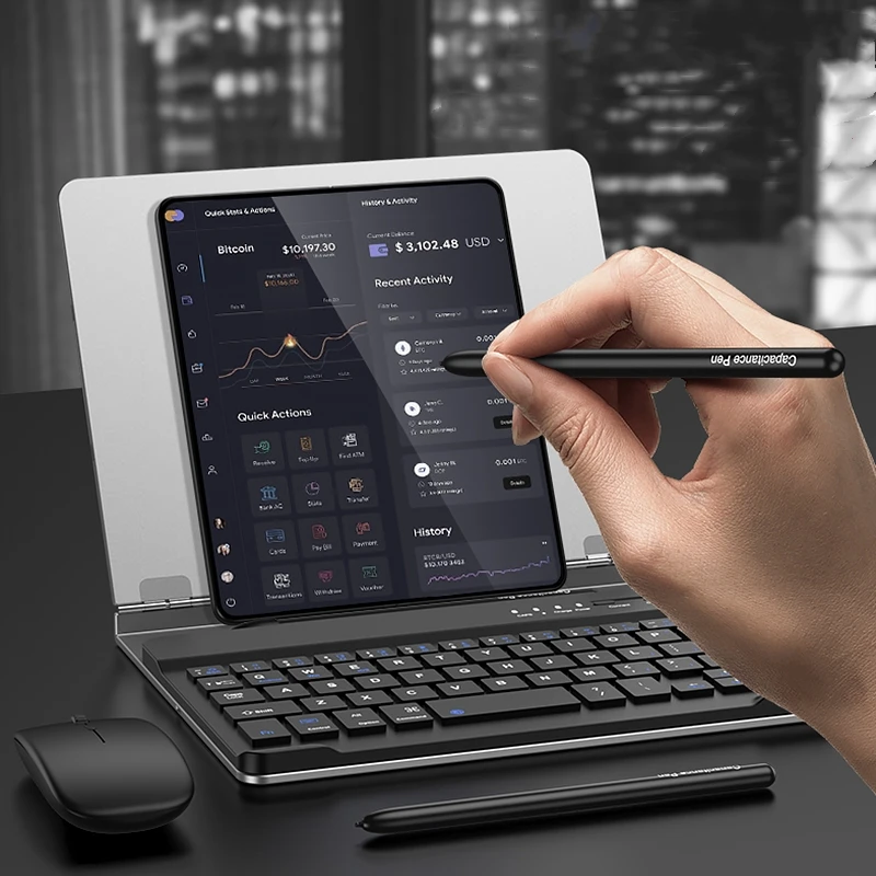 Wireless-folding-keyboard-Case-For-Samsung-Galaxy-Z-Fold-5-4-3-2-Tab ...