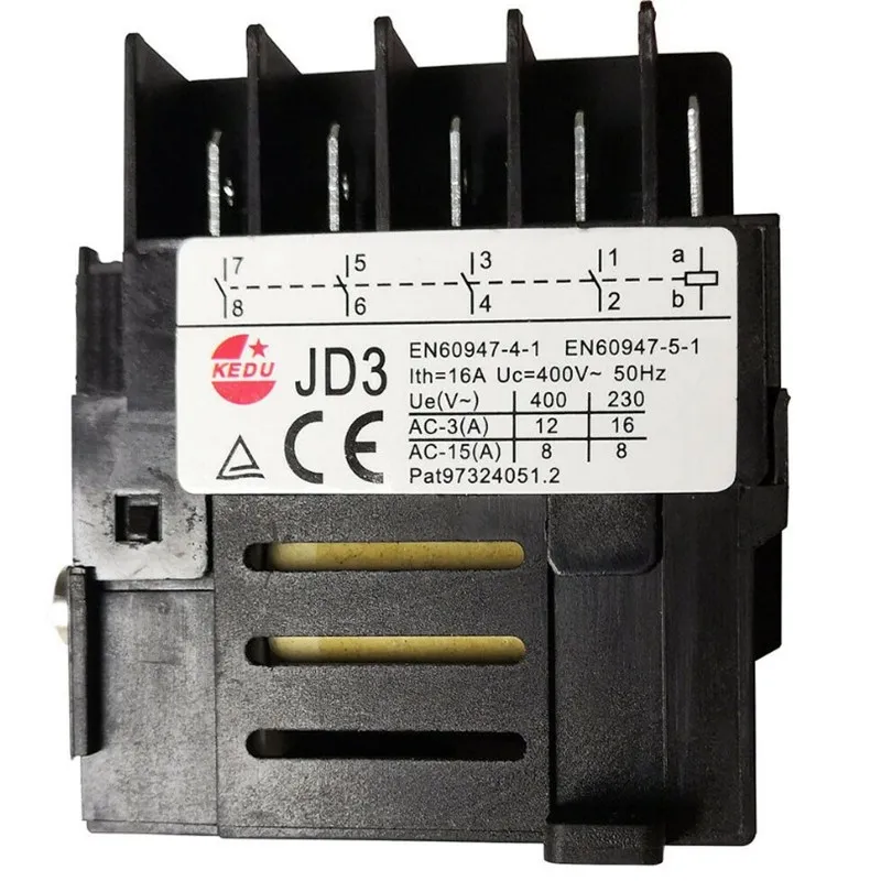 1PC-KEDU-Electromechanical-Relays-for-Motor-Control-JD3-230V-400V-8 ...
