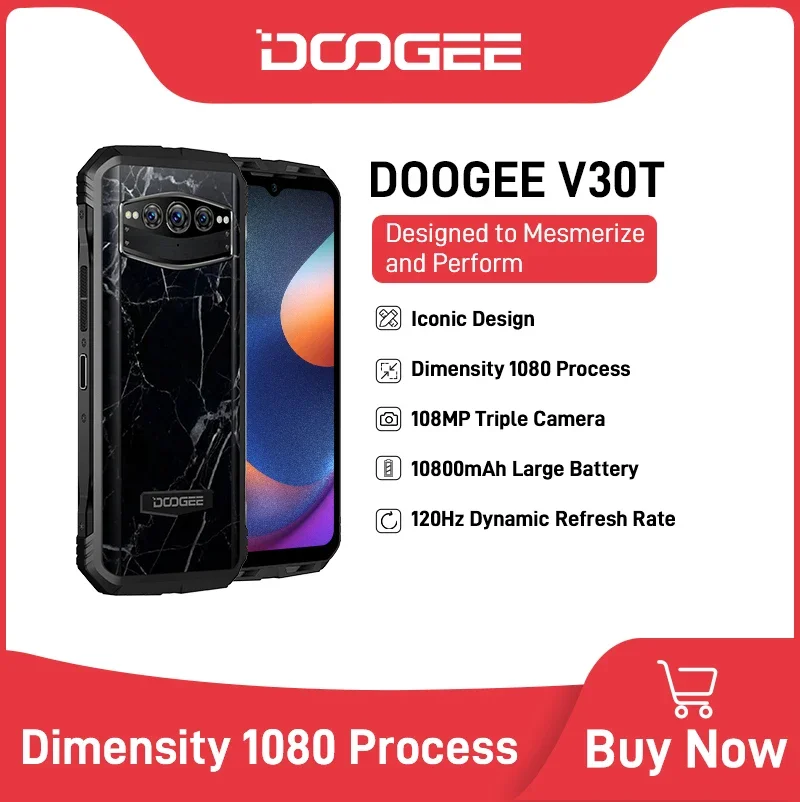 DOOGEE-tel-fono-inteligente-V30T-5G-dispositivo-resistente-pantalla-FHD-de-6-58-pulgadas-120Hz ...