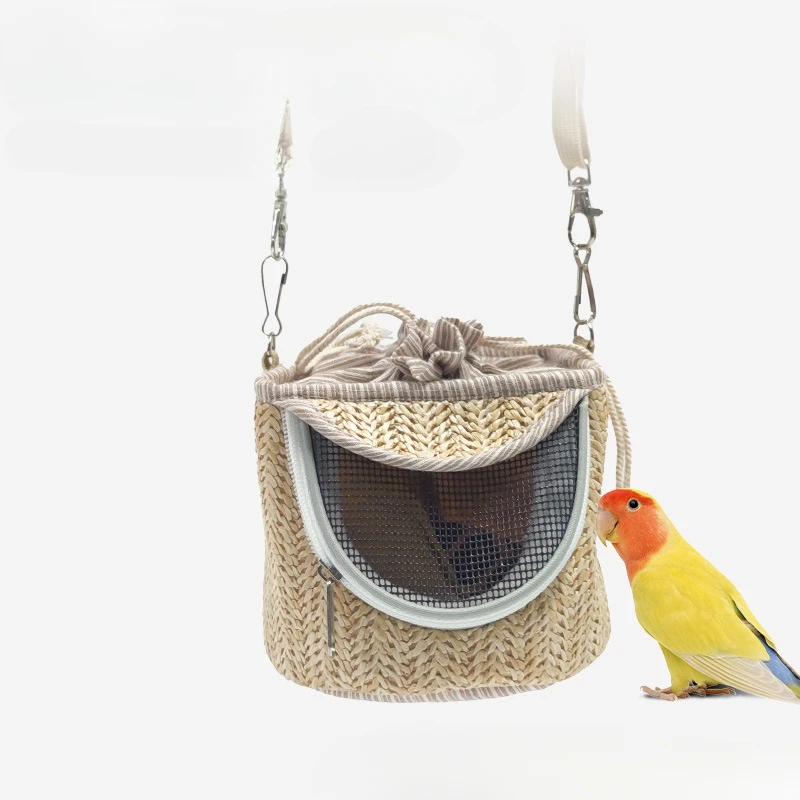 Parrot-Outgoing-Bag-Crossbody-Breathable-Summer-Bird-Walking-Tiger-Skin ...