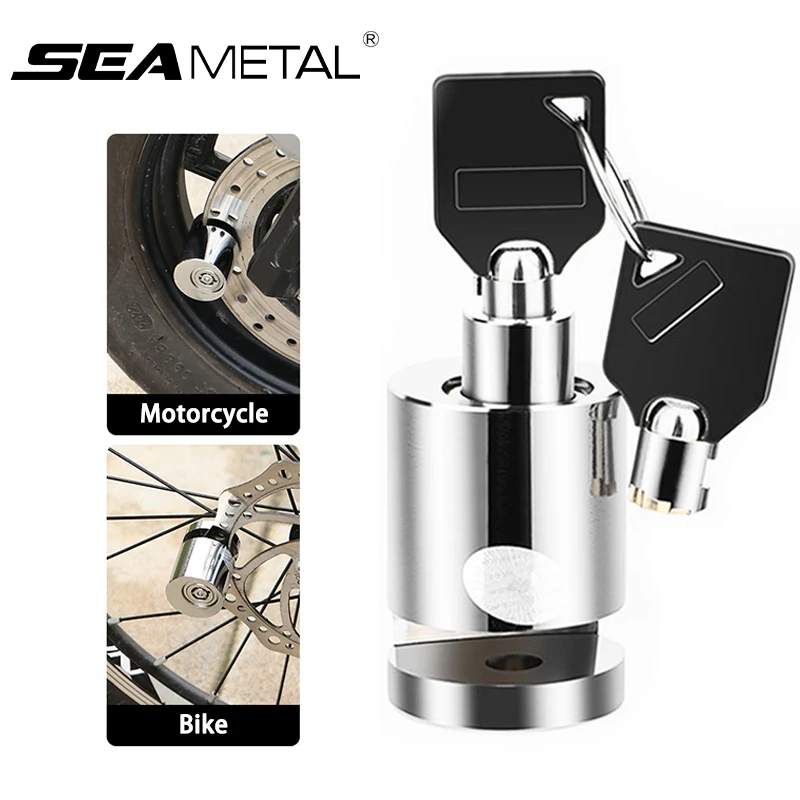 SEAMETAL Disc Brake Lock Motorcycle Mini Security Wheel Disk Lock Zinc ...