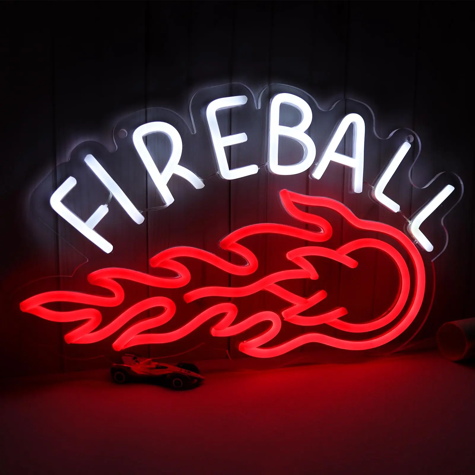 FIREBALL-Neon-Sign-LED-Neon-Light-Sign-USB-Powered-Decorative-Bar-Open ...