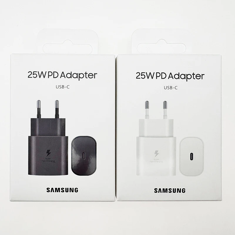Samsung 25W Super Fast Charge Charger PD EU US UK Wall Power Adapter ...