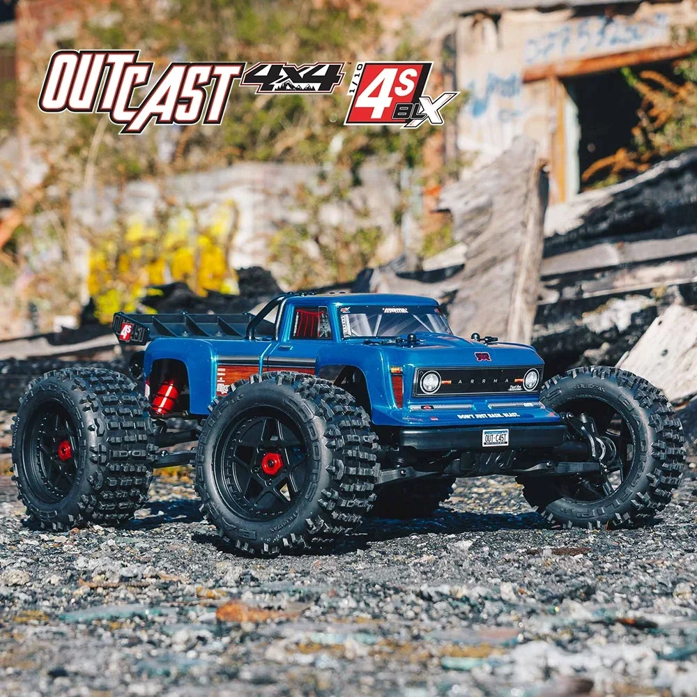 ARRMA-coche-el-ctrico-de-Control-remoto-OUTCAST-V2-ARA4410V2-4S-sin ...