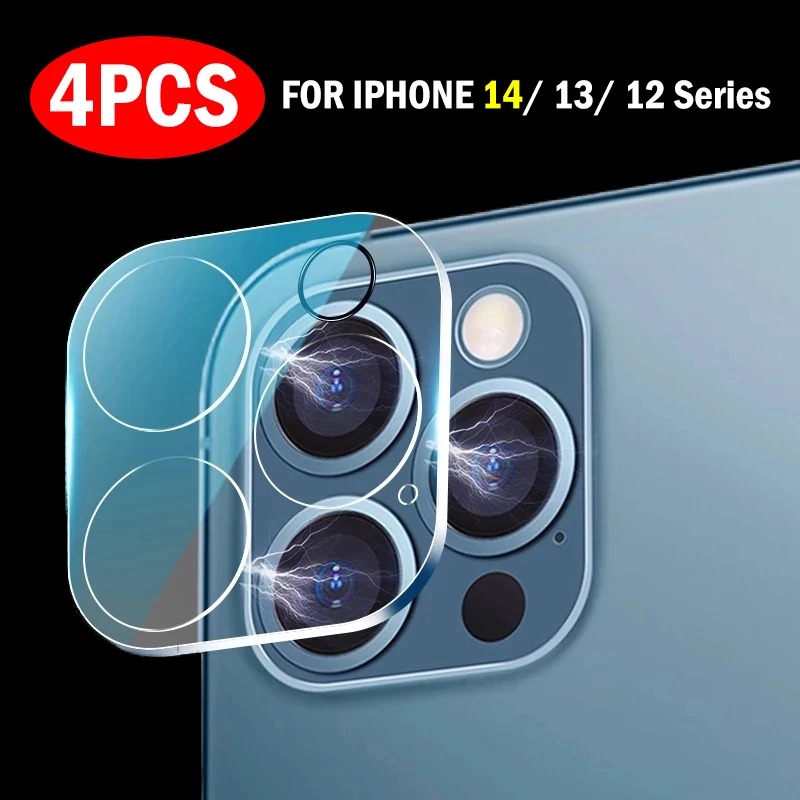 1-4pcs-Camera-Lens-Tempered-Glass-for-Iphone-14-13-12-Pro-Max-Full ...