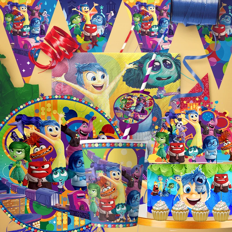Cartoon-Disney-Inside-Out-Theme-Party-Supplies-Tableware-Cup-Plate ...
