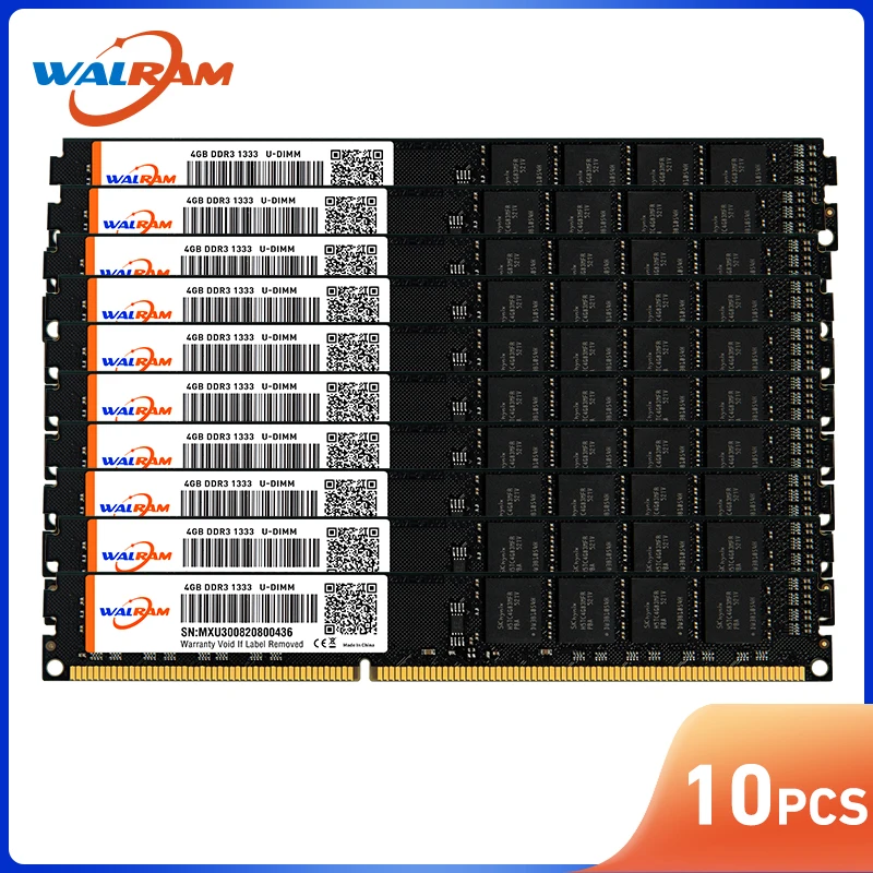 Walram 5 pces/10 pces ddr3 ddr4 8gb 4gb 16g 1333 1600 1866mhz memória ...