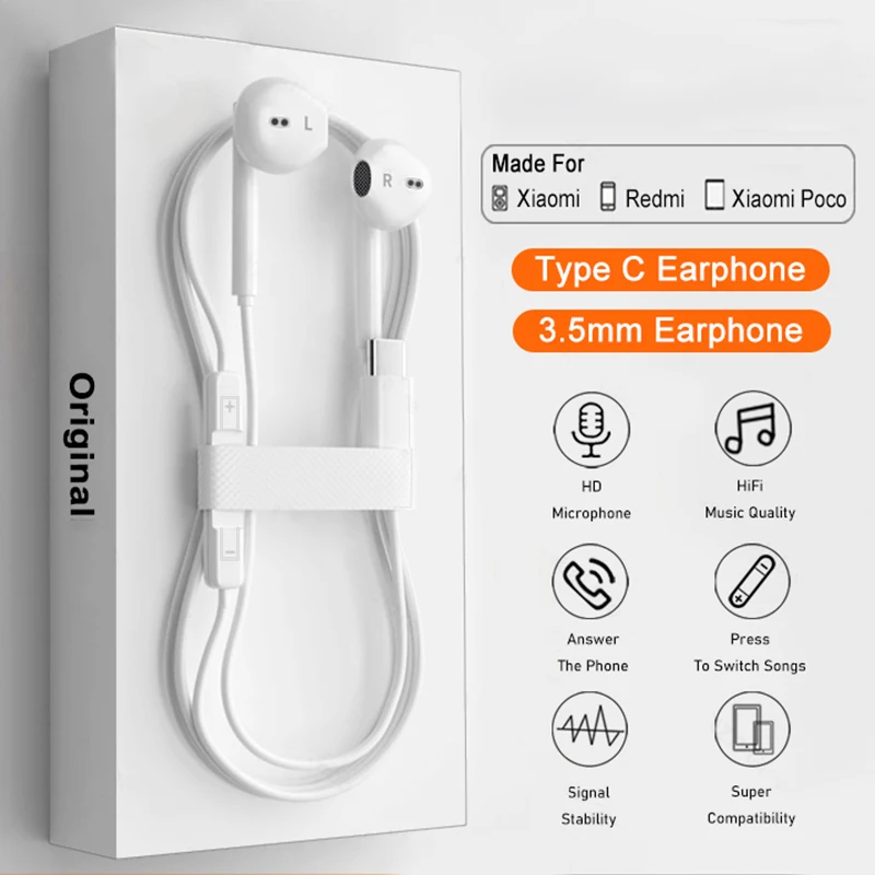 Luxury-Headphones-For-Xiaomi-13-12-11-10-Pro-Ultra-Wired-Earphone-For ...
