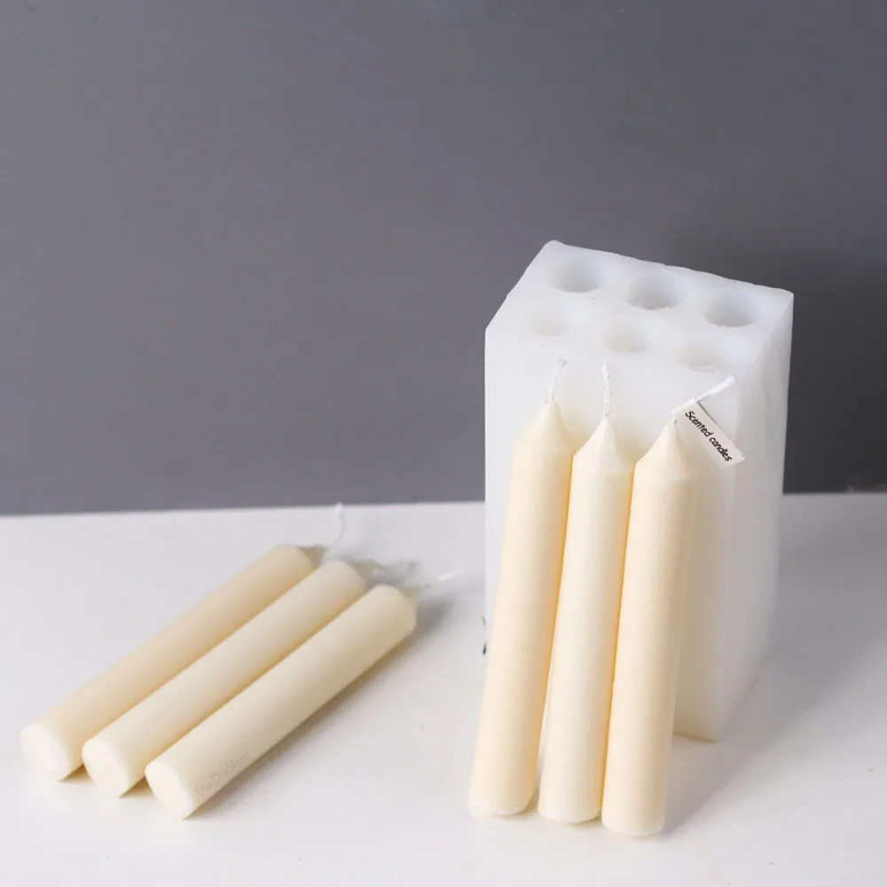 Cylinder-Siliocne-Candle-Mold-DIY-Scented-Candles-Dinner-Ornament ...